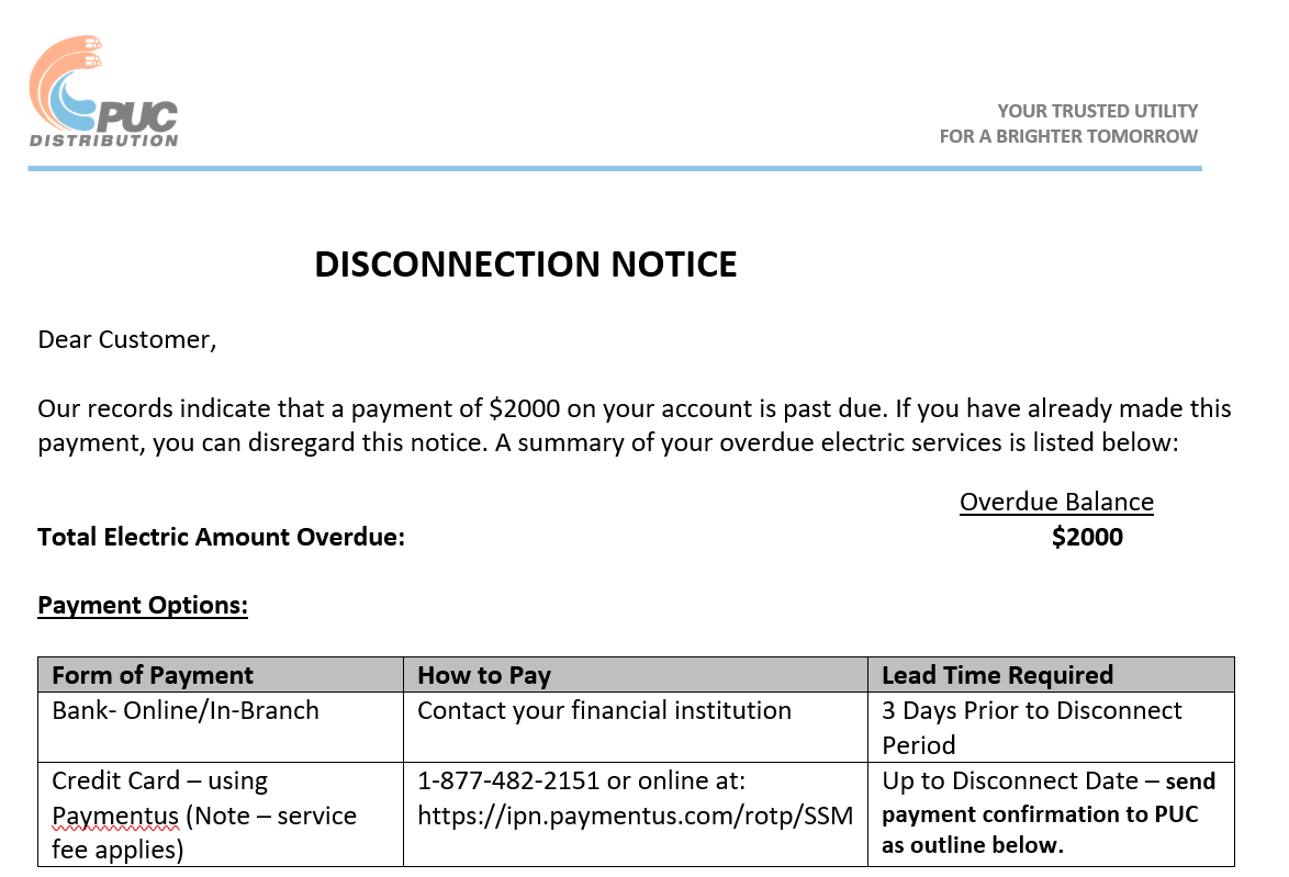 Disconnection